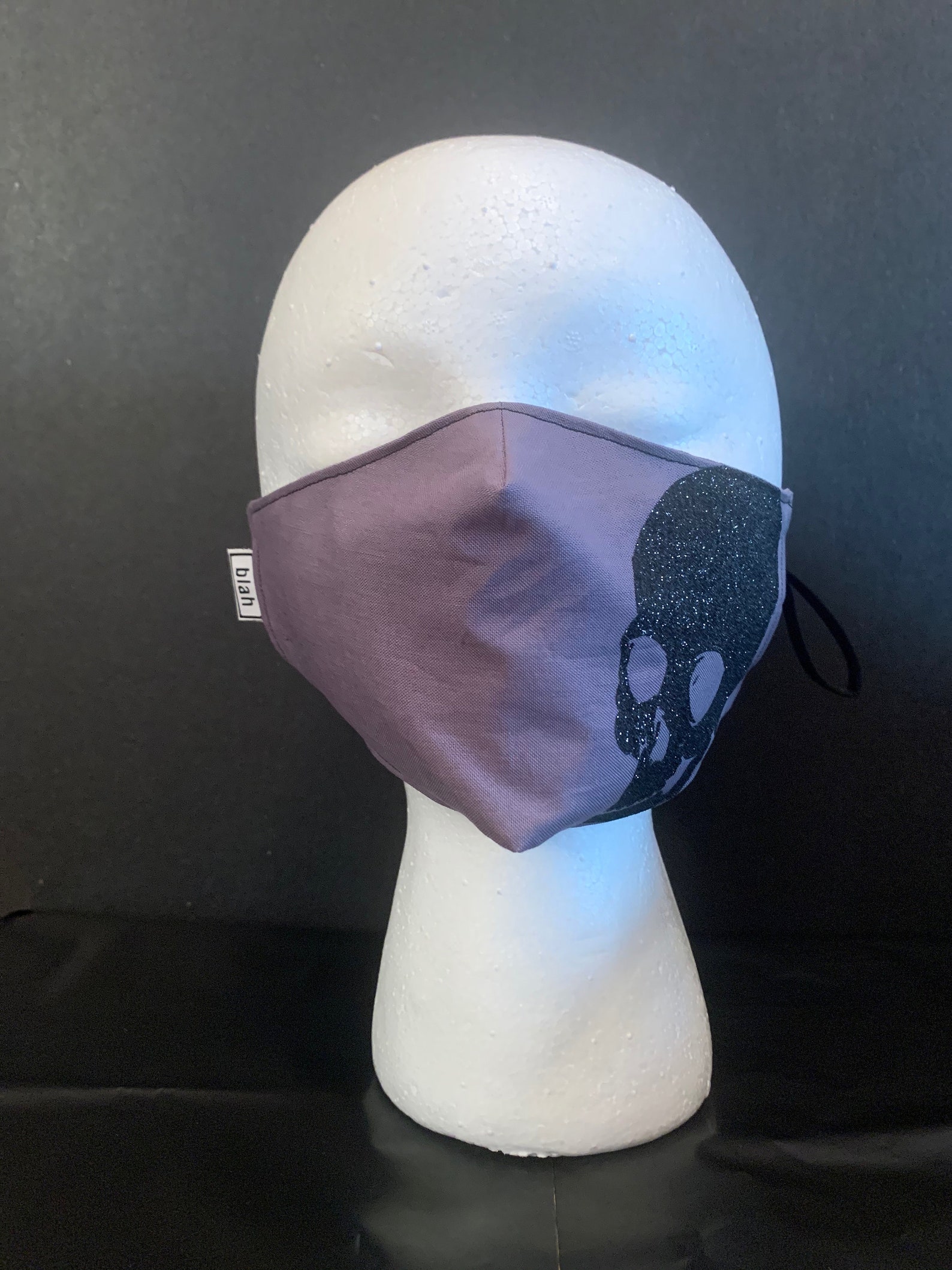 Grey Skull Adjustable Mask - Etsy