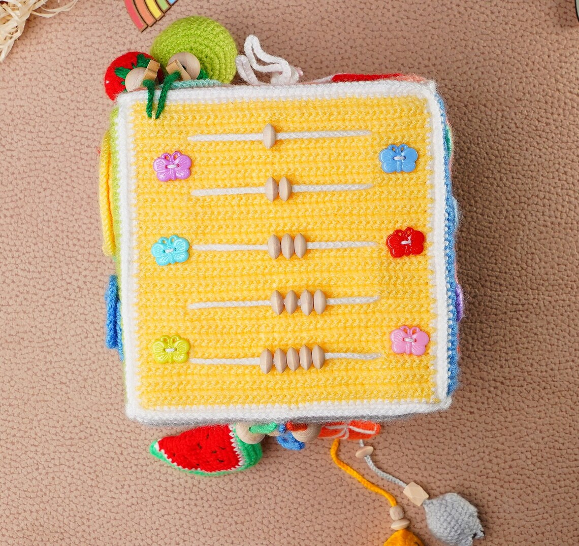 Busy Cube Cube Activity Cube Activity Cube Crochetquiet Cube Sensory ...