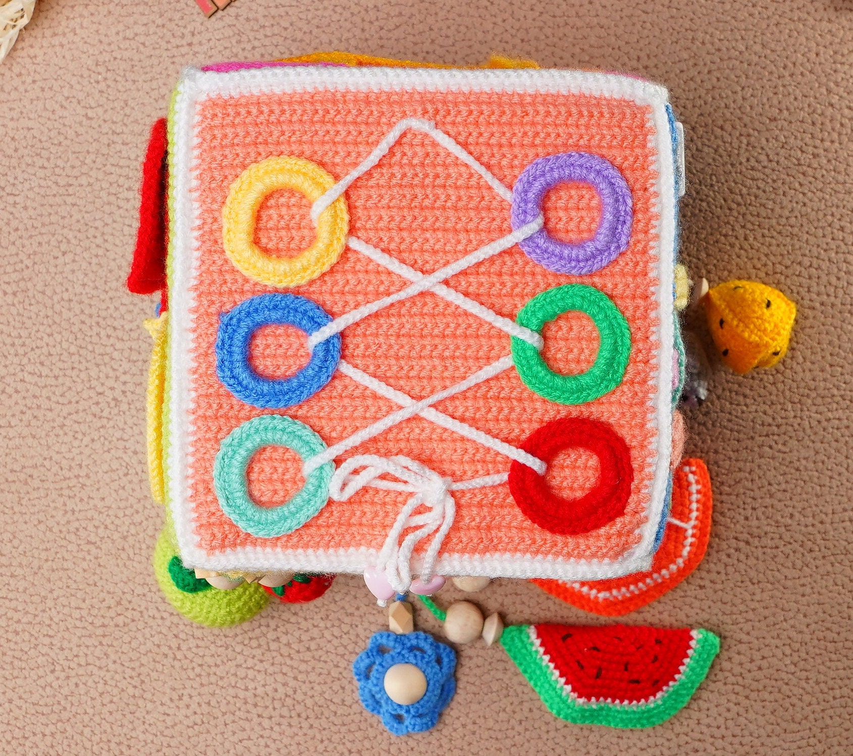 Busy Cube Cube Activity Cube Activity Cube Crochetquiet Cube Sensory ...