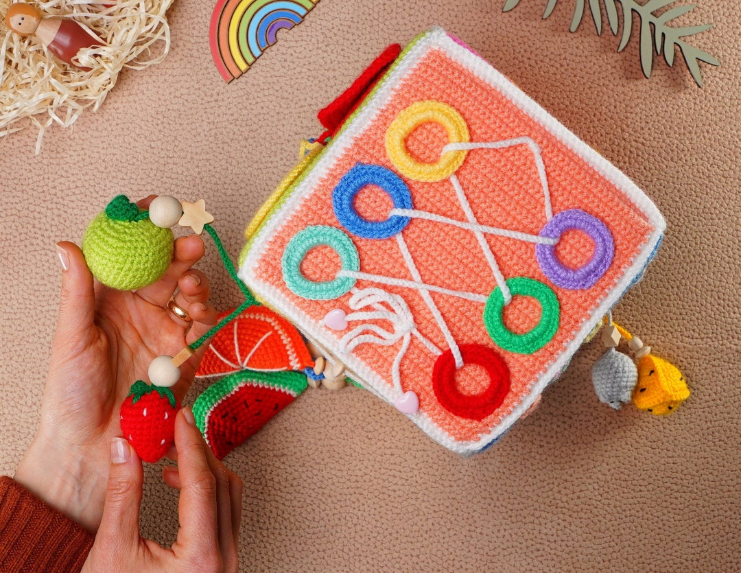 Busy Cube Cube Activity Cube Activity Cube Crochetquiet Cube Sensory ...