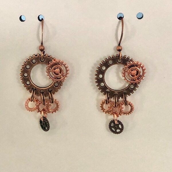 Gear Earrings - Etsy