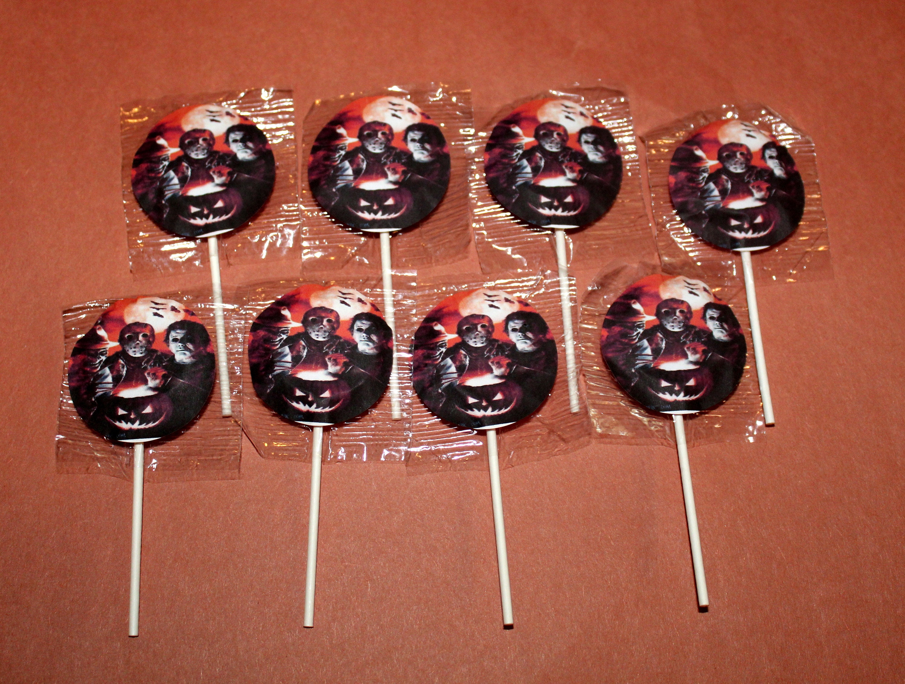 Halloween Horror Movie Suckers Lollipops Birthday Party Favors | Etsy