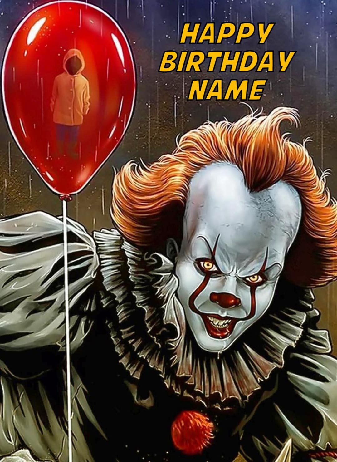 Buy Pennywise Clown Edible Image Cake Topper 1/4 Sheet Personalized ...