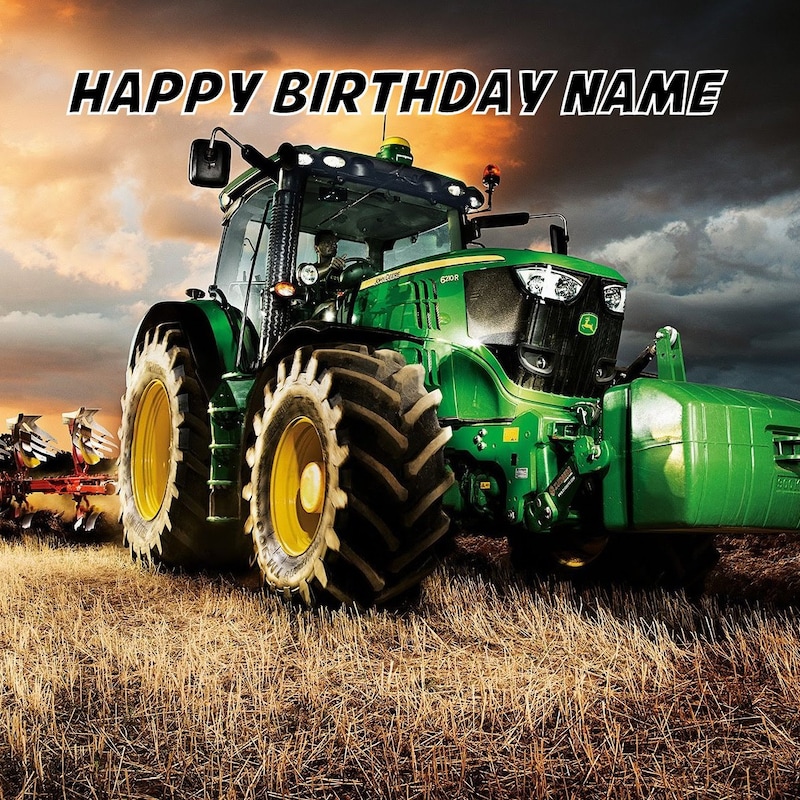 Tractor Edible Paper - Etsy