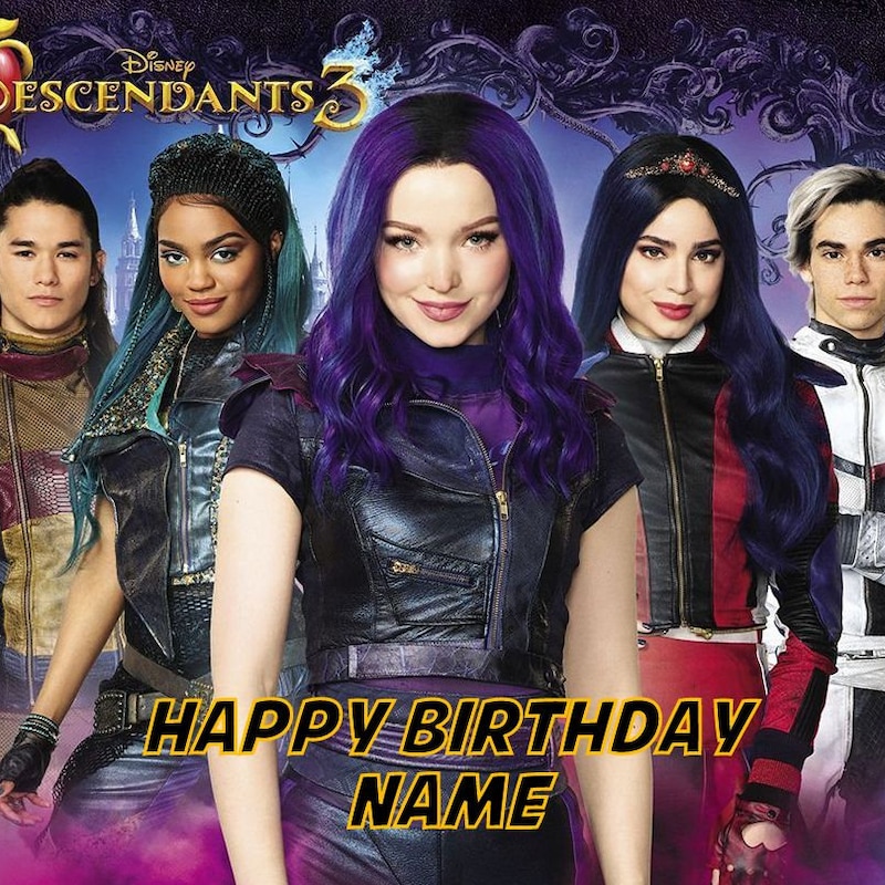 Descendants Cake Topper - Etsy