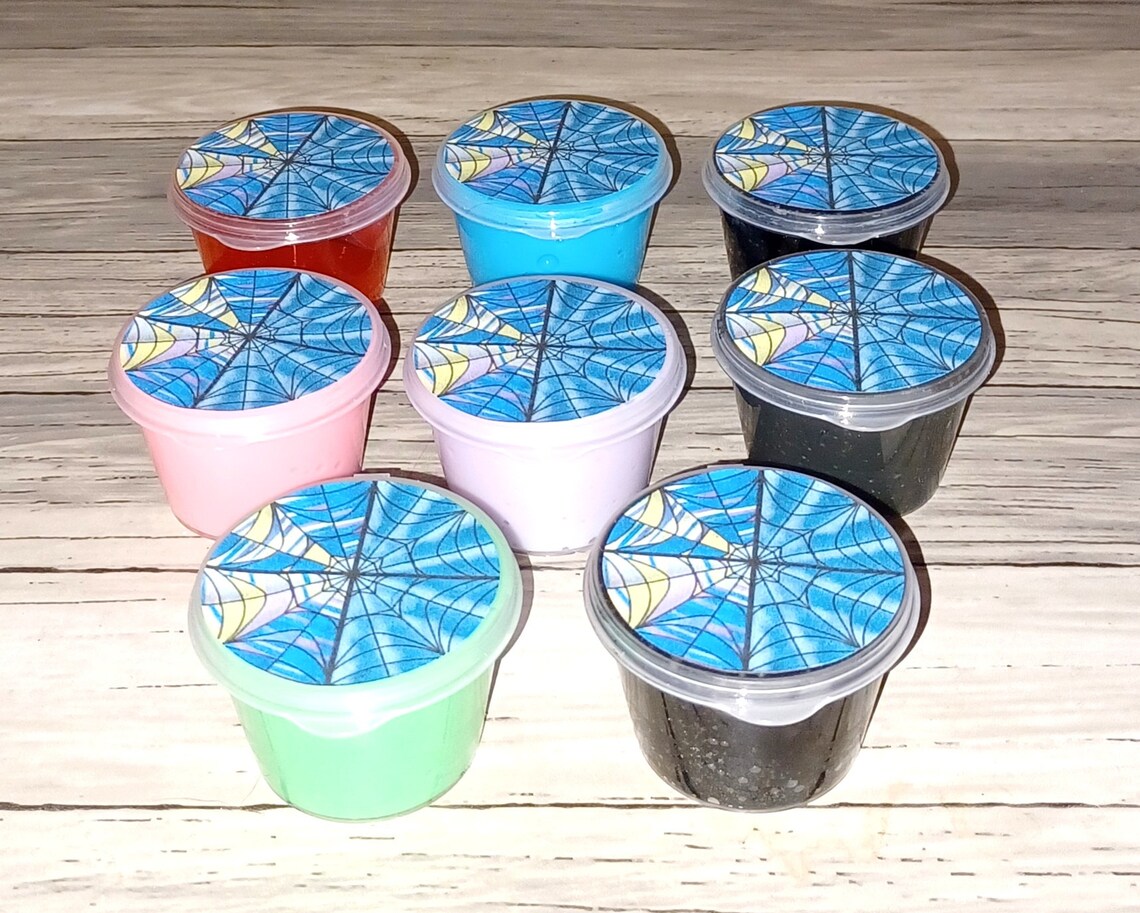 Wednesday Inspired Slime Birthday Party Favors Pack of 8 or 12 - Etsy