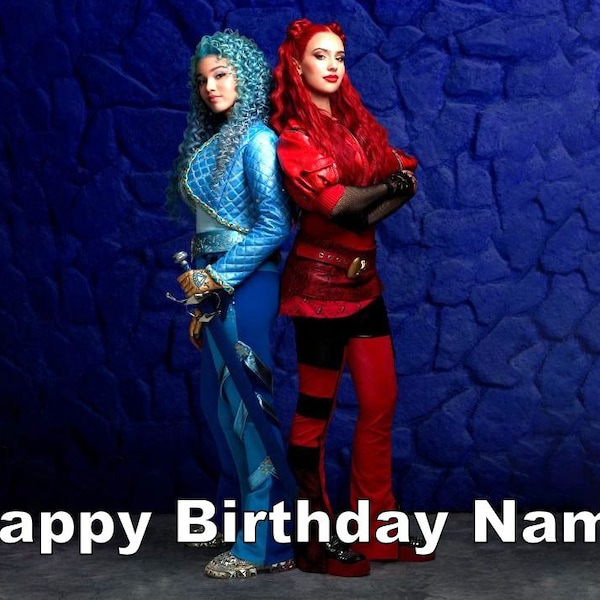 Descendants Rise of Red Cake Topper - Etsy