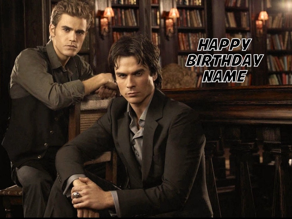 The Vampire Diaries Edible Image Cake Topper 1/4 Sheet Personalized - Etsy