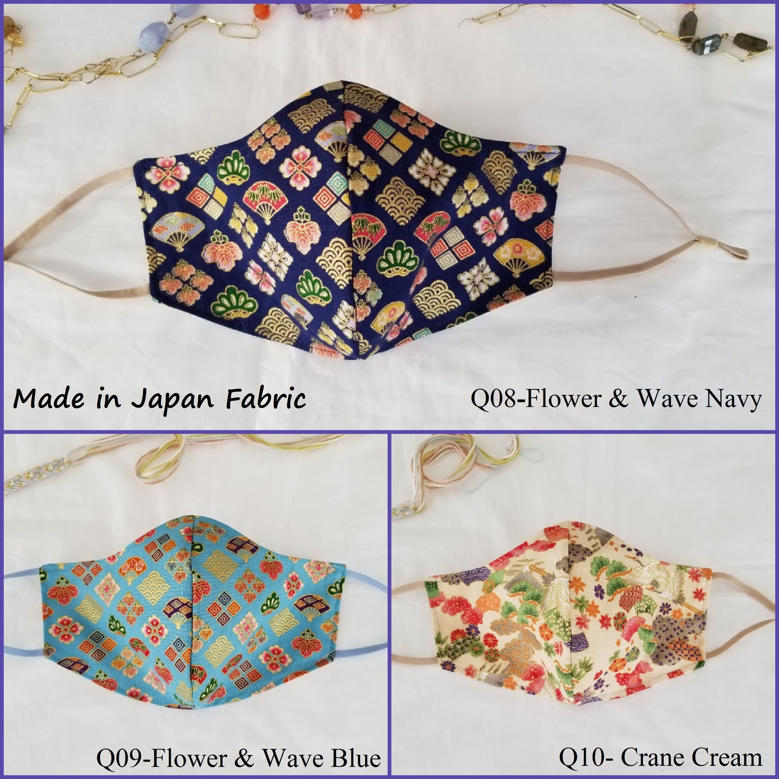 3 Layers Stylish Face Masks Comfortable Fabric Causal to Go - Etsy