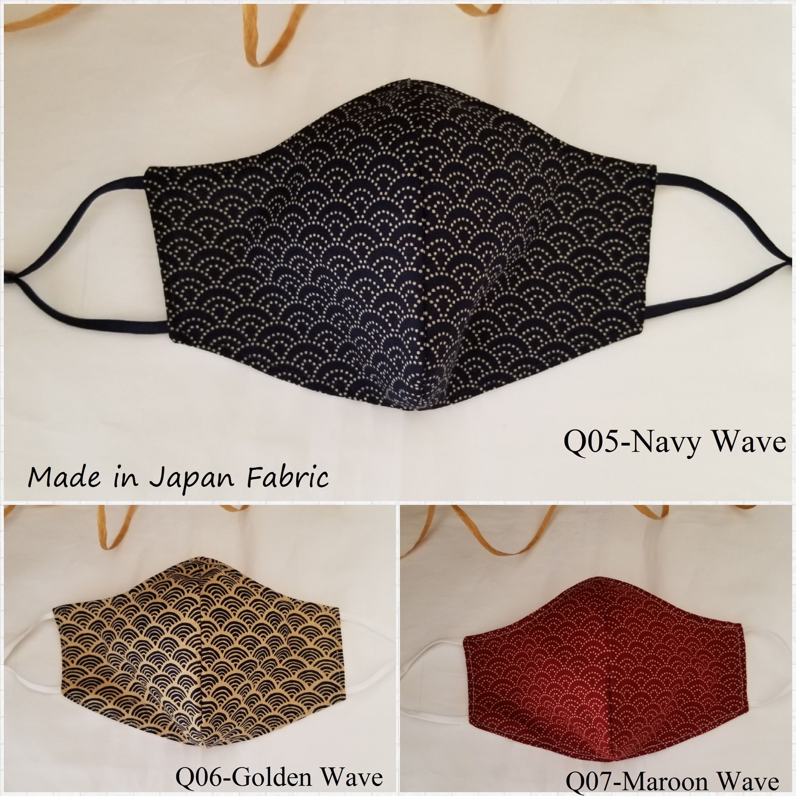 3 Layers Stylish Face Masks Comfortable Fabric Causal to Go - Etsy