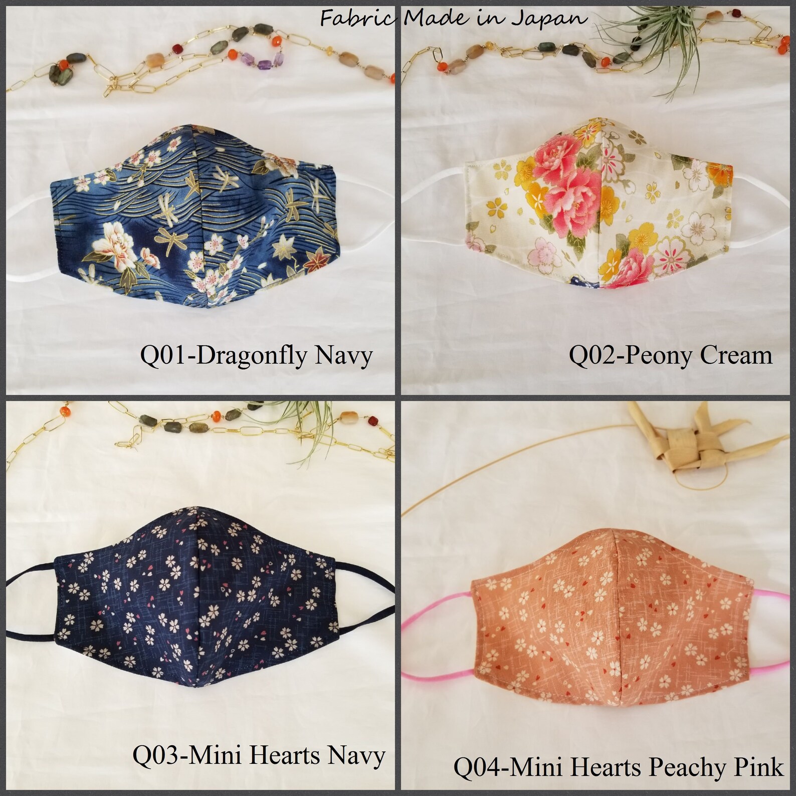 3 Layers Stylish Face Masks Comfortable Fabric Causal to Go - Etsy