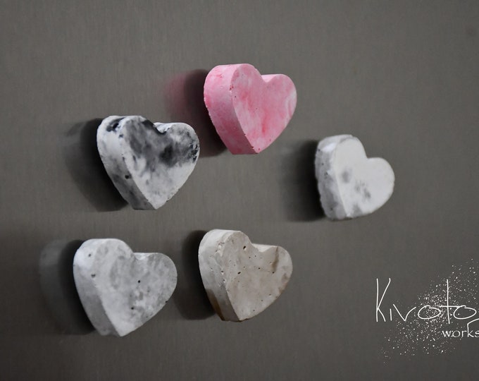 Minimalist Concrete Magnets. Modern Half Moon Fridge Magnets. Home ...