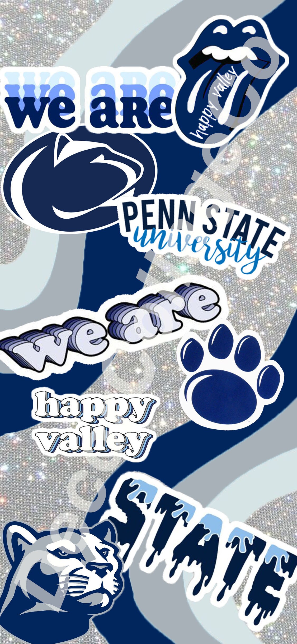 Penn State Collage iPhone Wallpaper Digital Download | Etsy