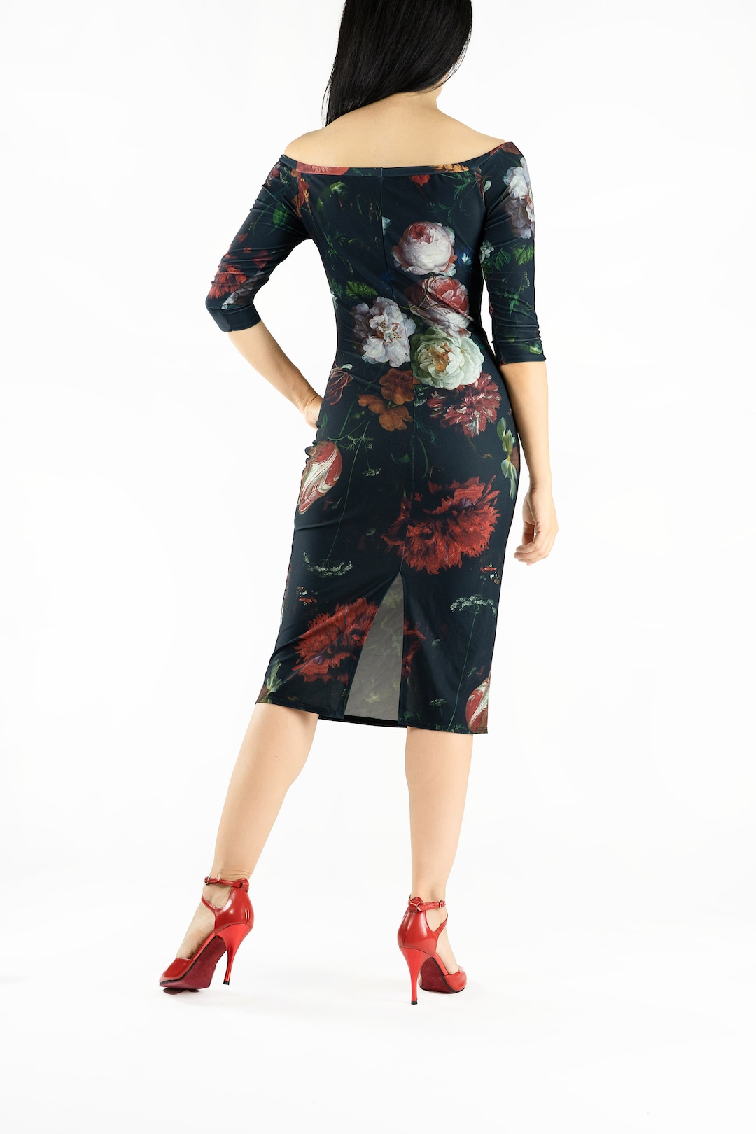 Floral ''selva'' Tango Dress, Argentine Tango Dress, Tango Ballroom ...