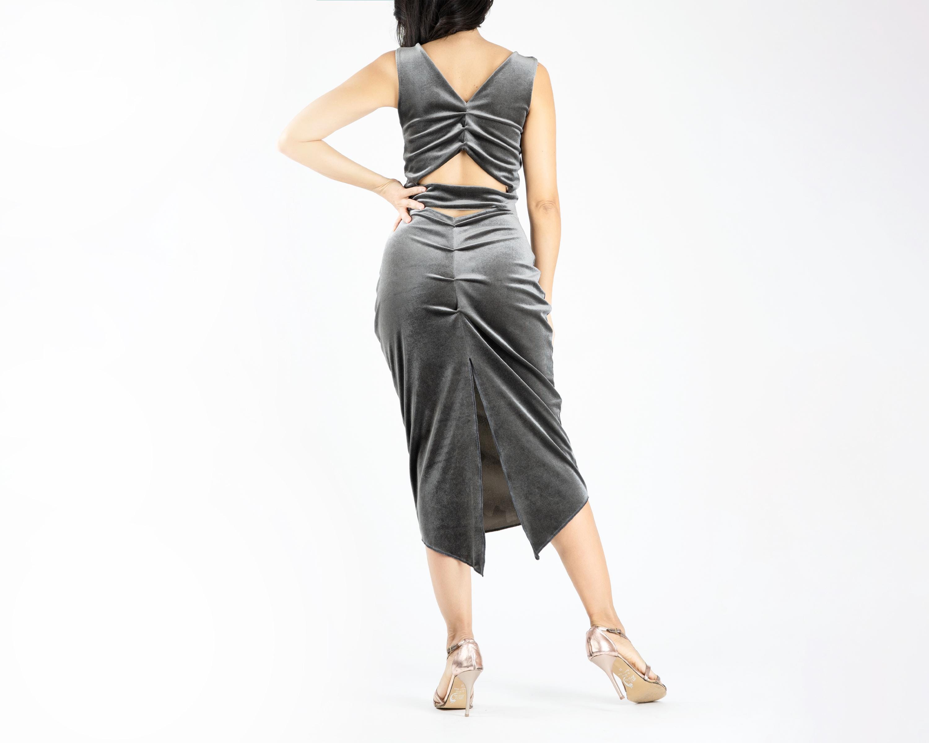 Velvet ''velia'' Tango Dress, Argentine Tango Dress, Tango Ballroom ...