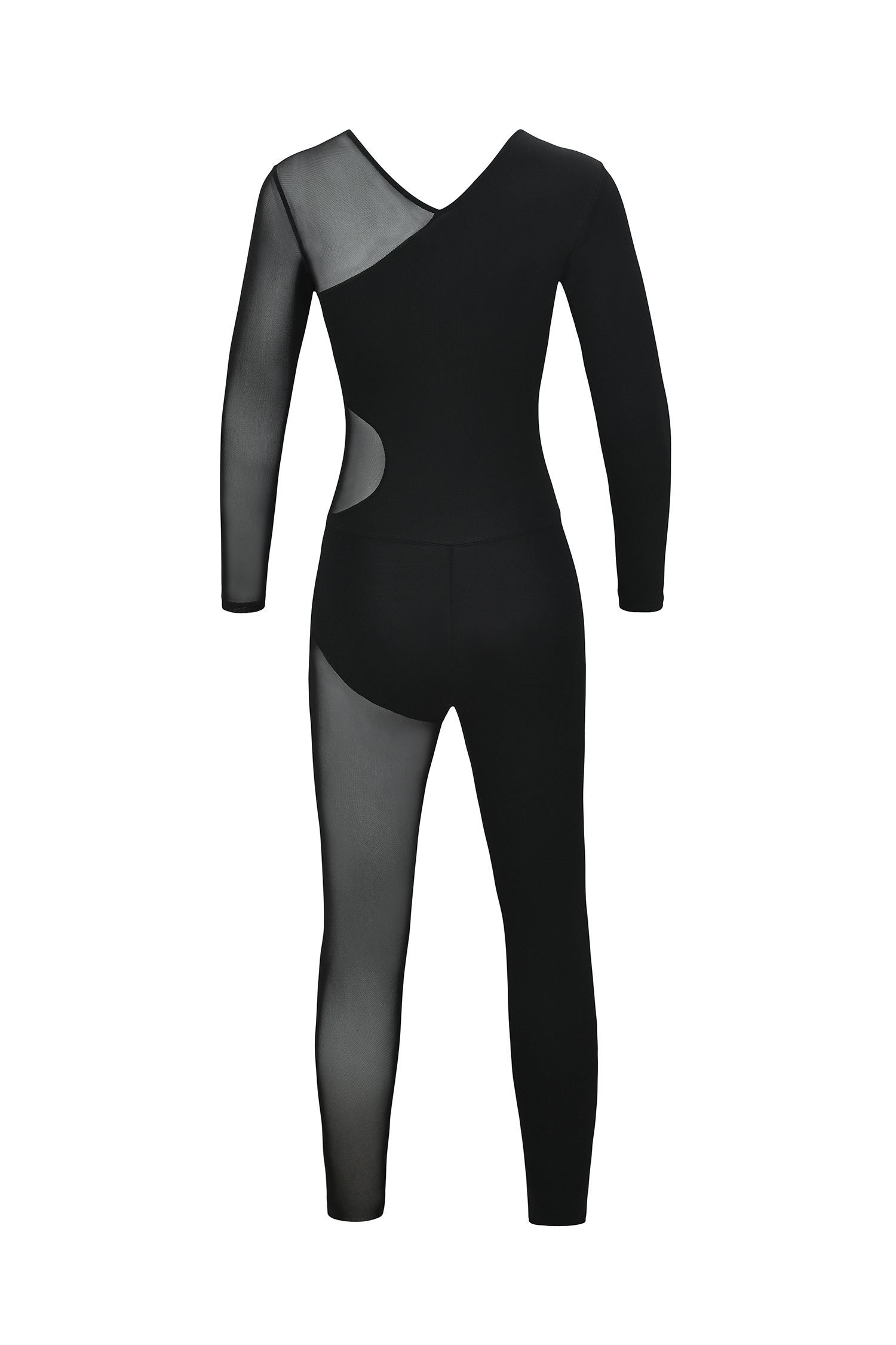 Strike. Fitted unitard with Asymmetrical mesh cut outs | Etsy