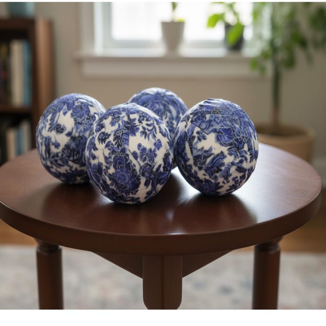Set of 4 Balls, Chinoiserie Decorative Balls, Tiered Tray Filler - Etsy