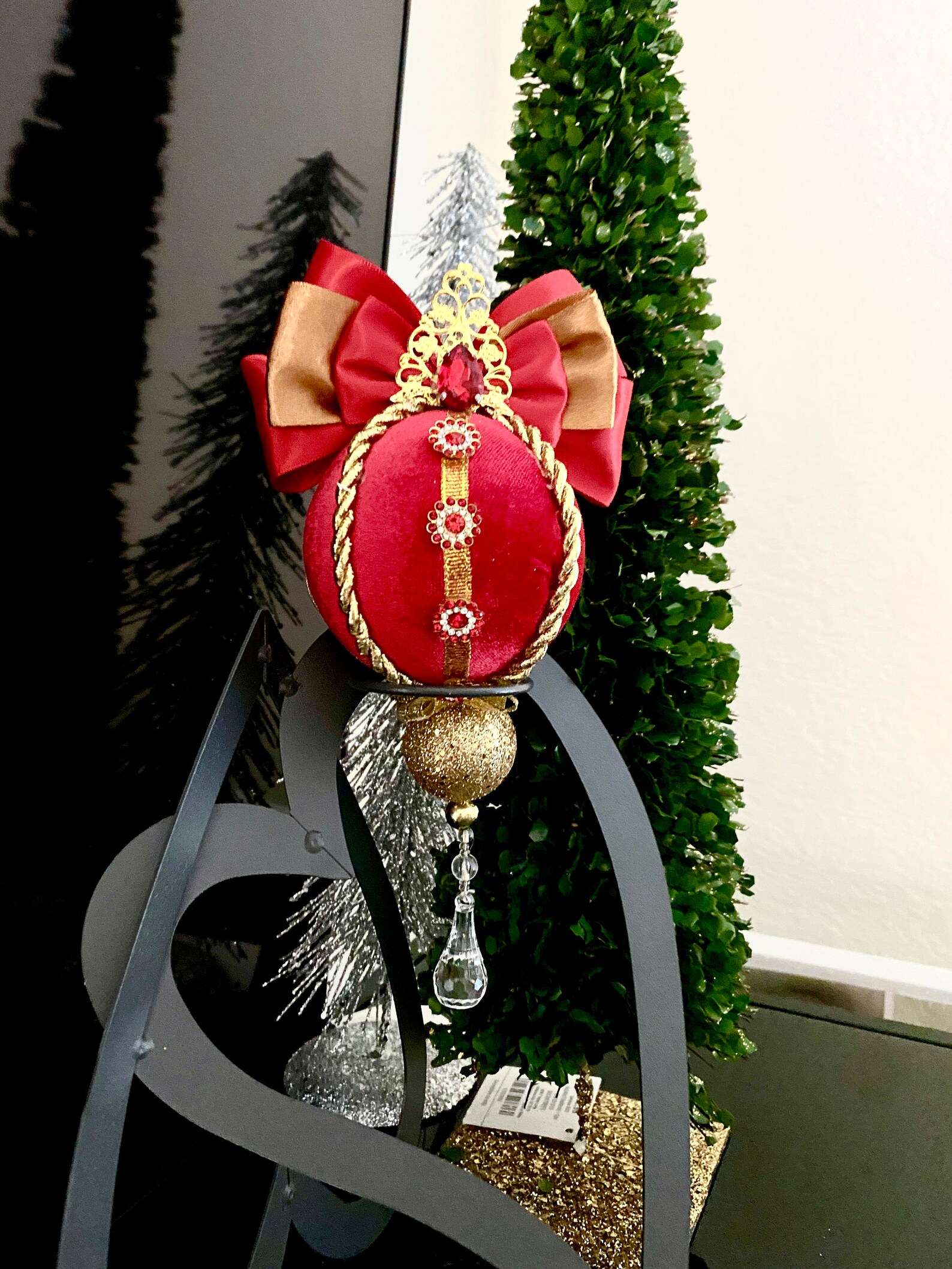 Red Christmas Ballred and Gold Tree Ornament Red and Gold - Etsy