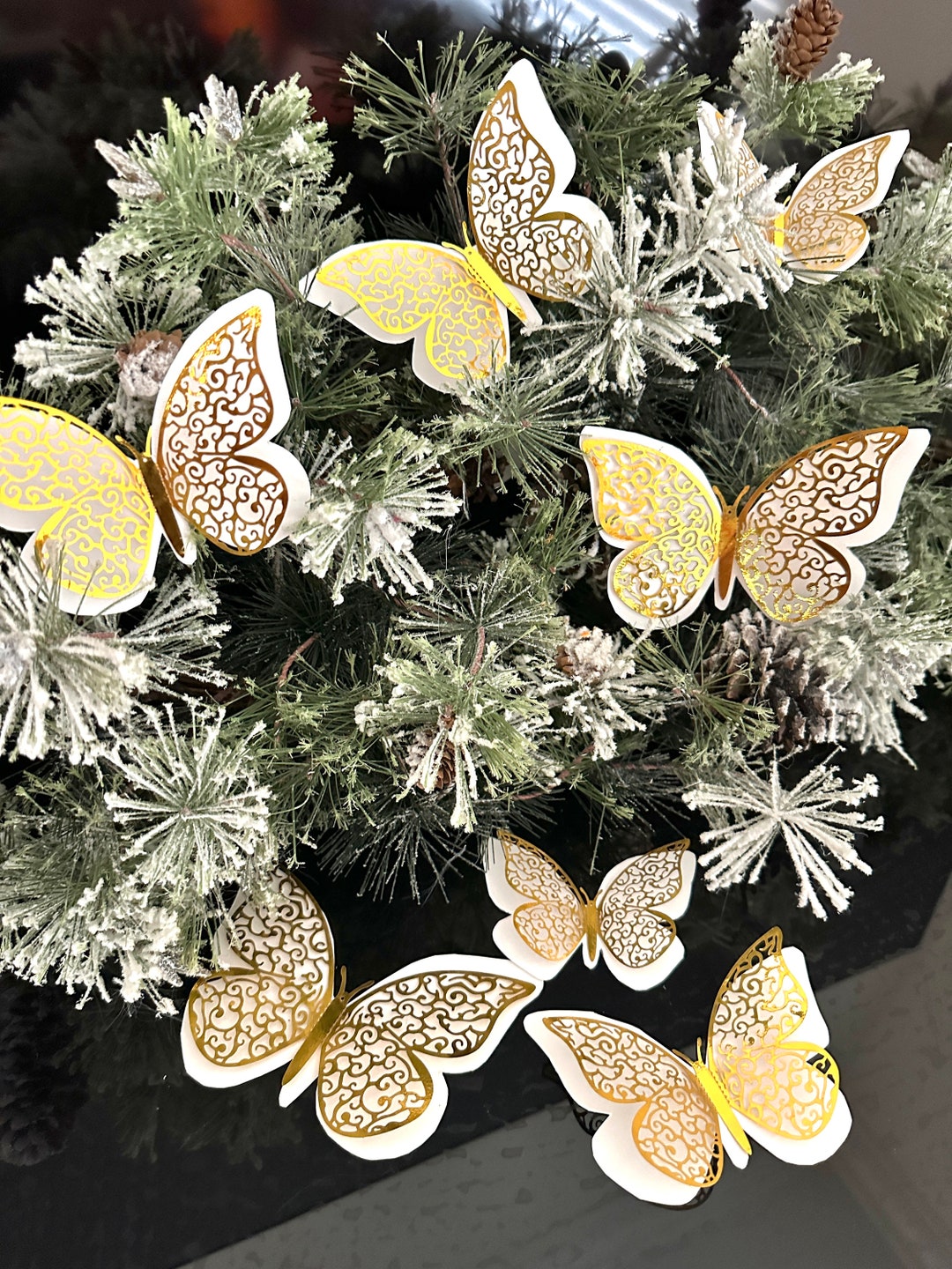 16 Pc Small Gold Butterfly Bundles / 2D Layered Butterflies / Butterfly ...