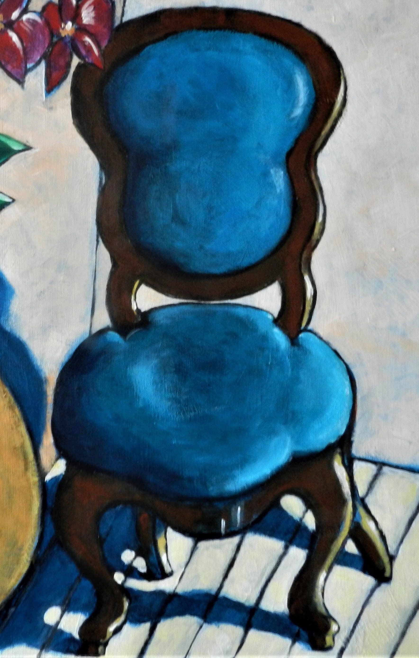 Still Life With a Blue Chair - Etsy