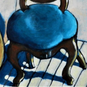 Still Life With a Blue Chair - Etsy
