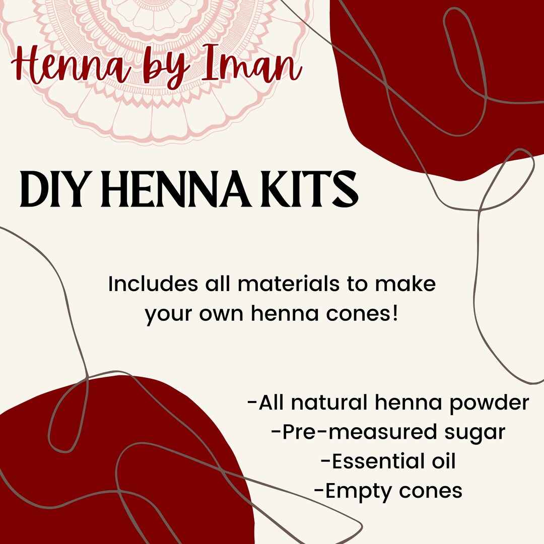 DIY Henna Kit Make Your Own Henna Homemade Henna Henna - Etsy