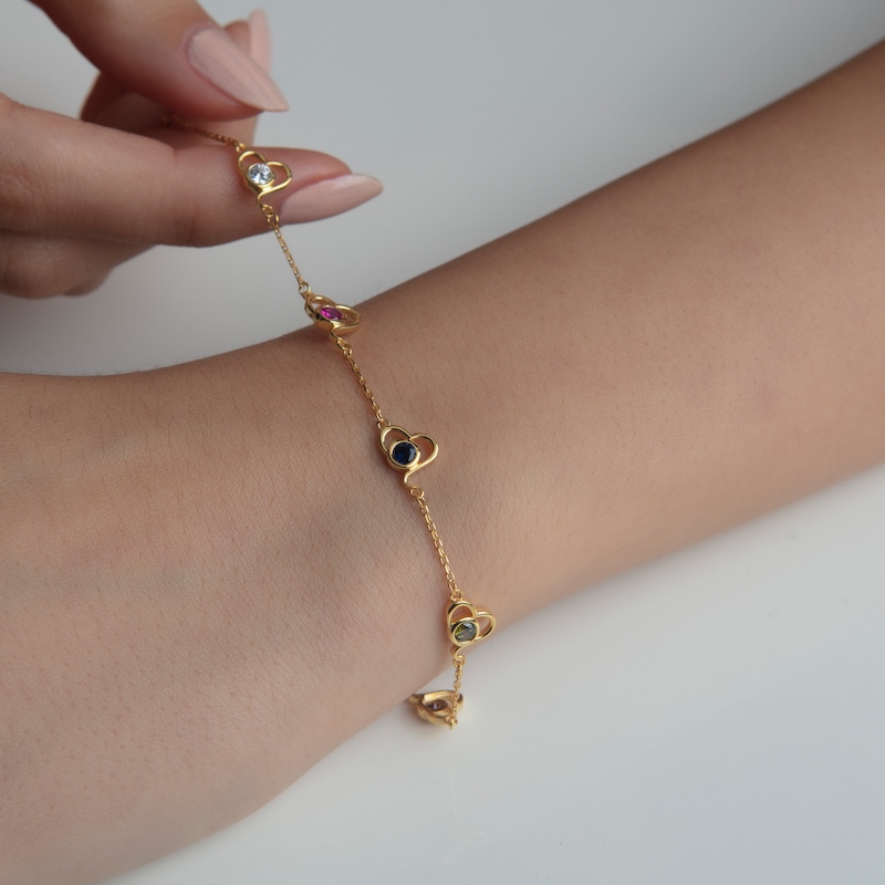 Birthstone Bracelet - Etsy