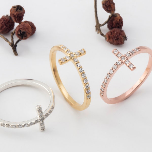Rings for Women Cross Ring - Etsy