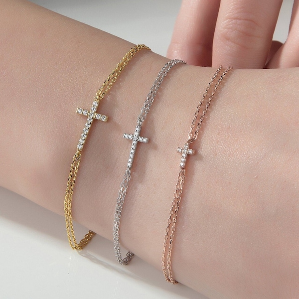 Cross Bracelet - Etsy