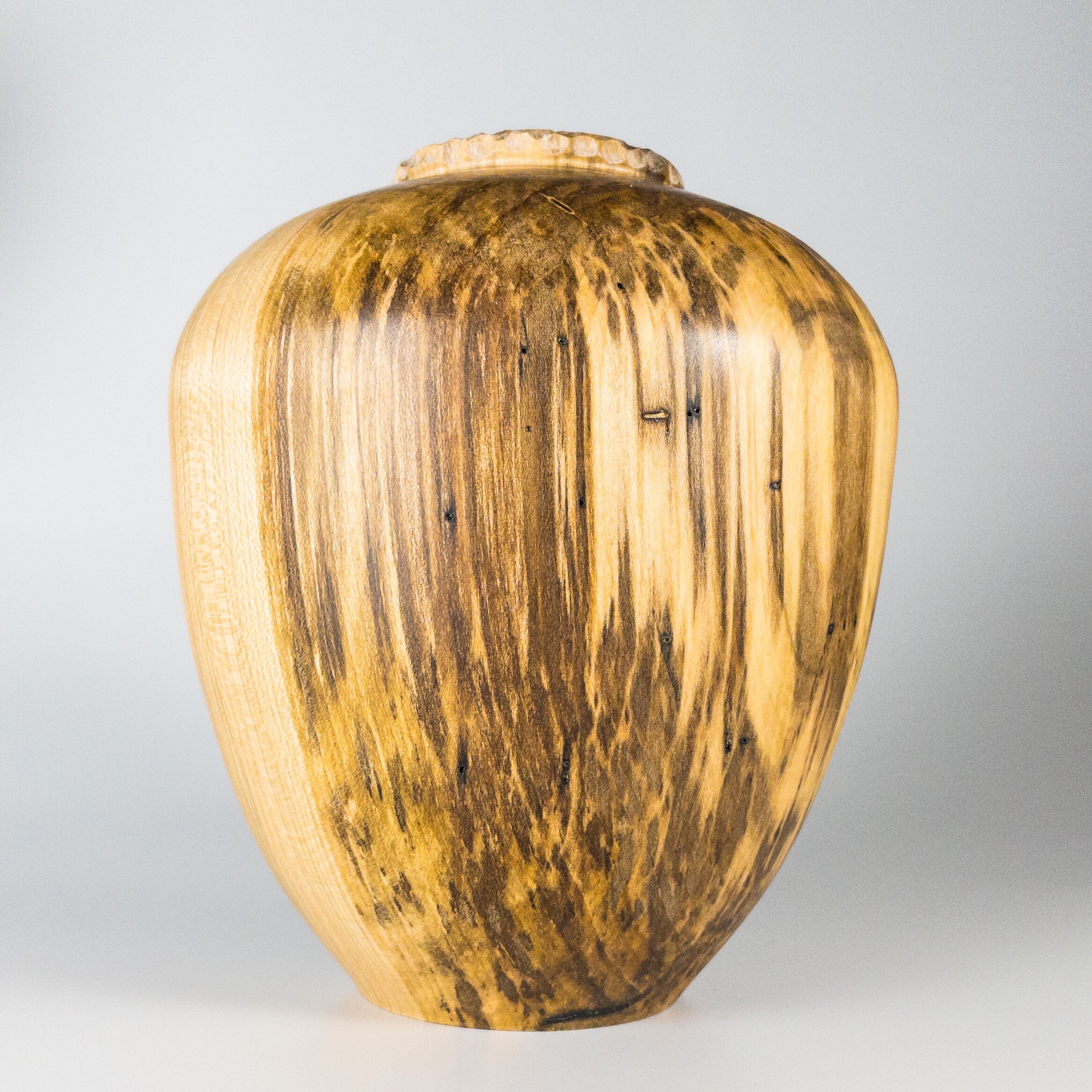 Spalted Sugar Maple Hollowform Vessel | Etsy