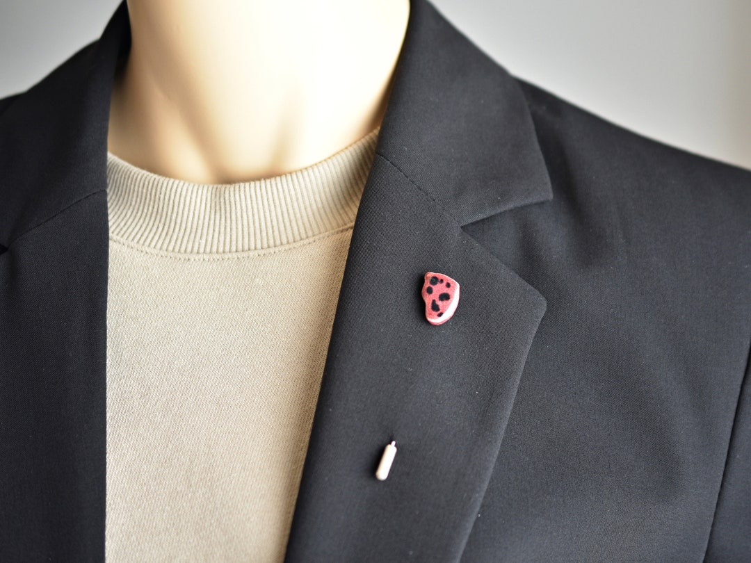 Ceramic Small Baby Footprint Stick Pin. Cute Mens Lapel Pin. Unique ...