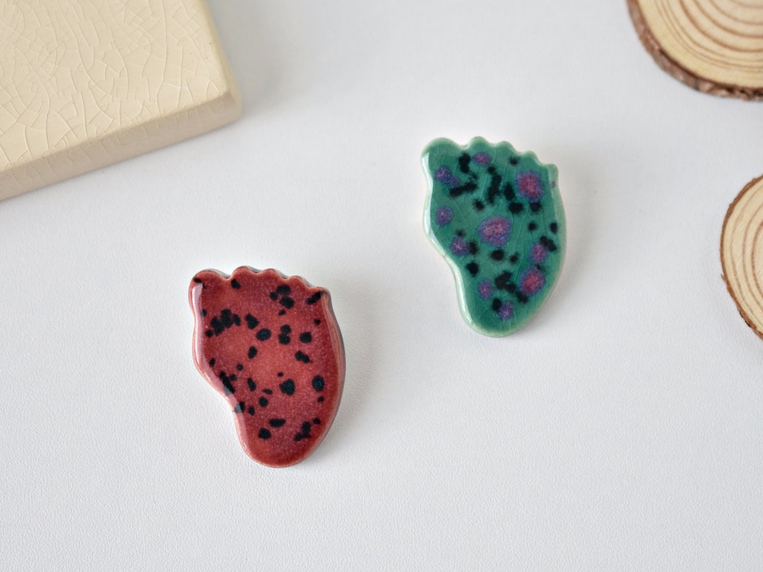 Cute Ceramic Baby Feet Pins. Small Gift From Midwife and Postpartum ...