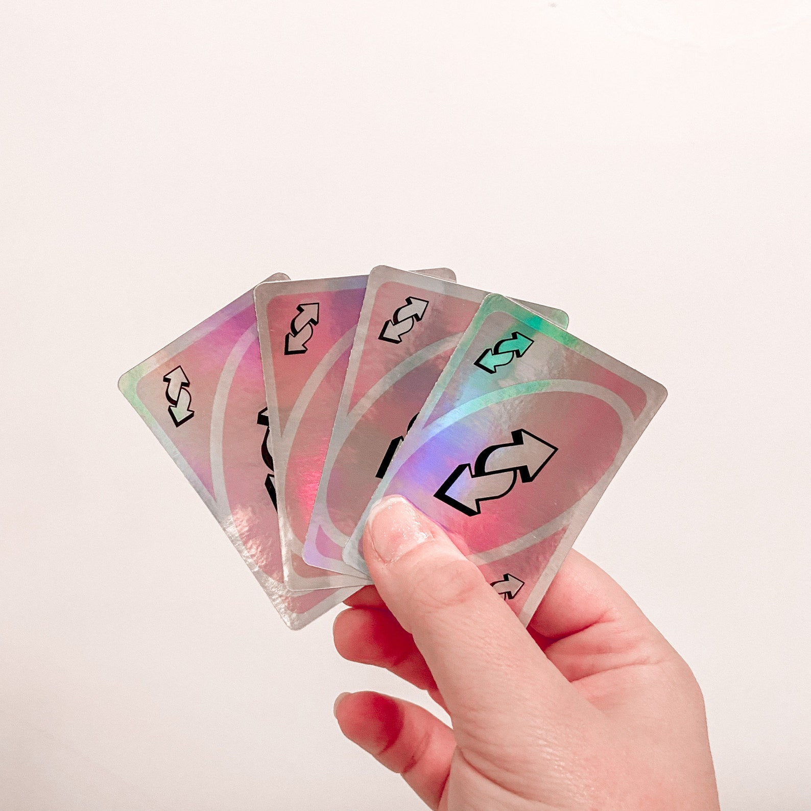 Holographic Pink Uno Card Game Sticker Cute Girly Shiny | Etsy