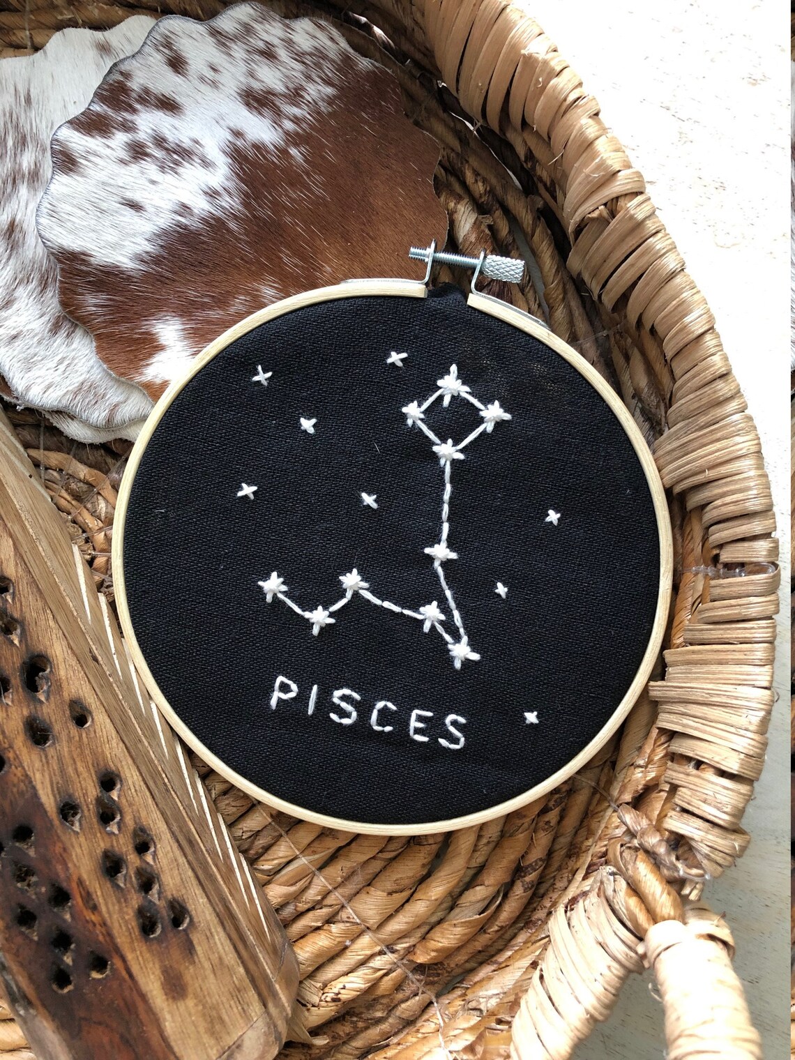 Constellations Embroidery Art | Zodiac | - Etsy