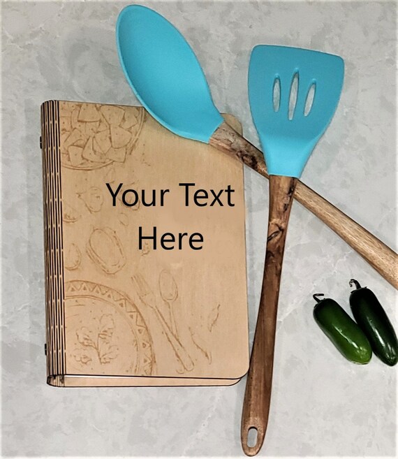 Personalized Wood recipe Book | Etsy