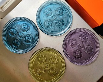 Vintage Glass Plates - Etsy
