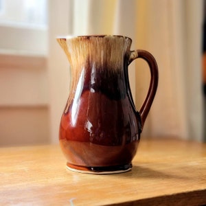 Roseville RRP Co USA Pottery Brown Drip Glaze Pitcher, Roseville ...