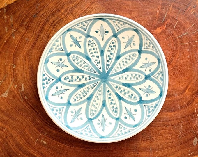 6.5 Serghini Safi Morocco Hand Painted Majolica Ceramic Plate, Moroccan ...