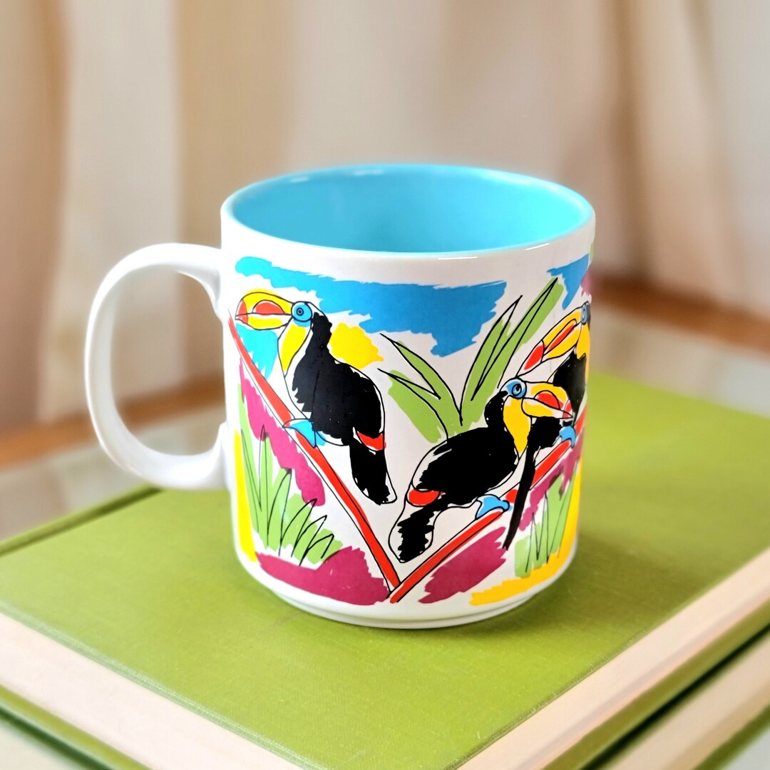 Rare Mary Ellis Mugs by Ganz Toucan Ceramic Coffee Mug, Colorful Coffee ...