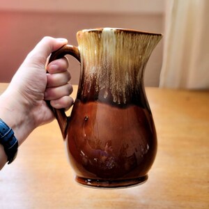 Roseville RRP Co USA Pottery Brown Drip Glaze Pitcher, Roseville ...