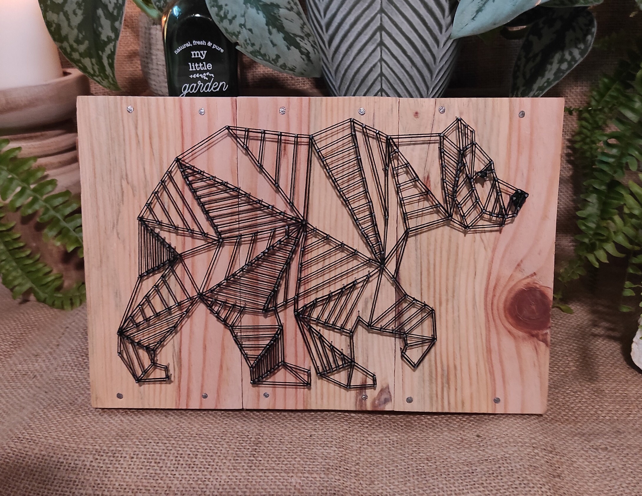 String Art Bear Painting - Etsy