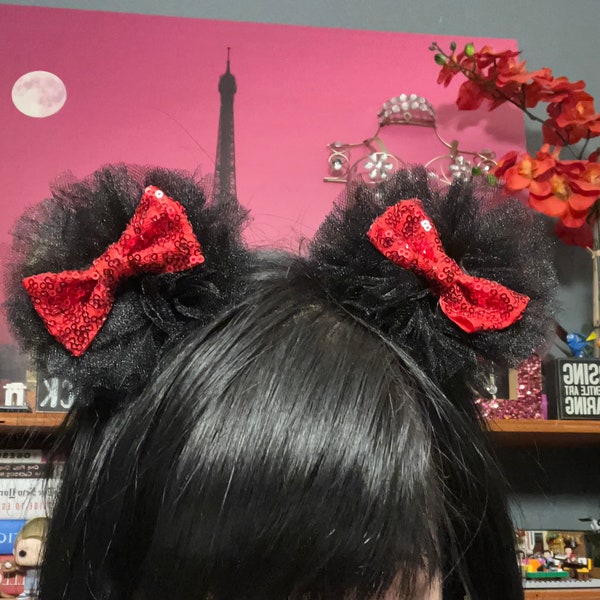 Mickey Mouse Ears Hair Clip - Etsy
