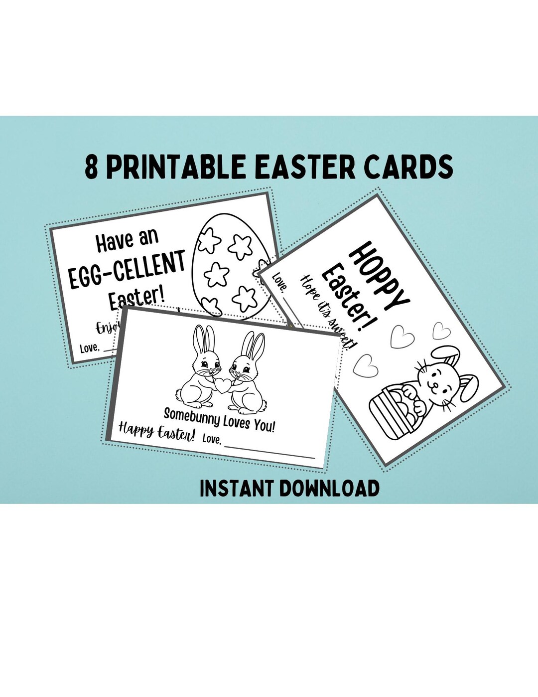 Easter Coloring Cards, Cards, Easter Bunny, Coloring Pages, Easter ...