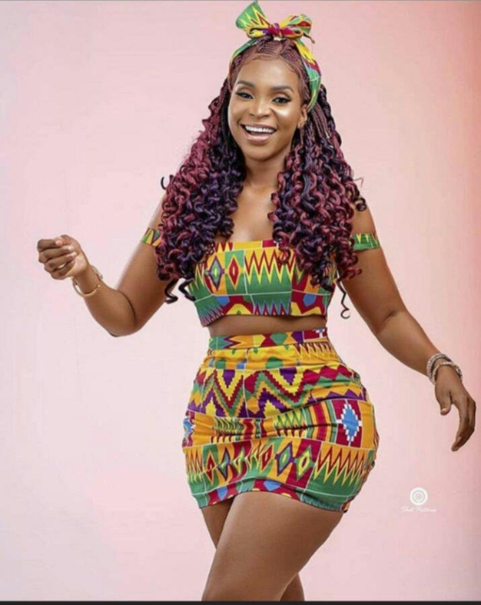 African Sexy Dress Mini Skirt And Crop Top Ankara Prom Etsy