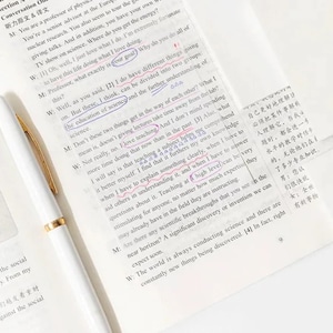 Transparent Plastic Clear Sticky Notes | School Supplies | Note Taking ...