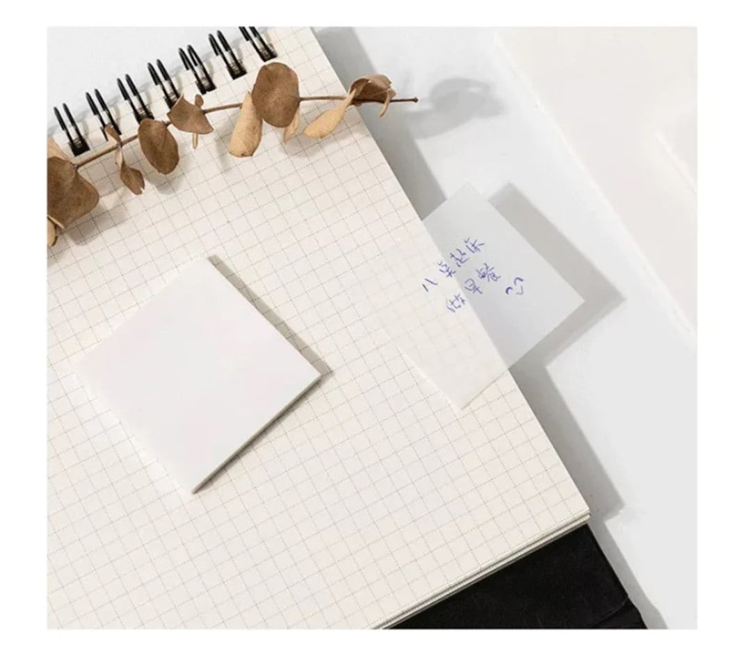 Transparent Plastic Clear Sticky Notes | School Supplies | Note Taking ...