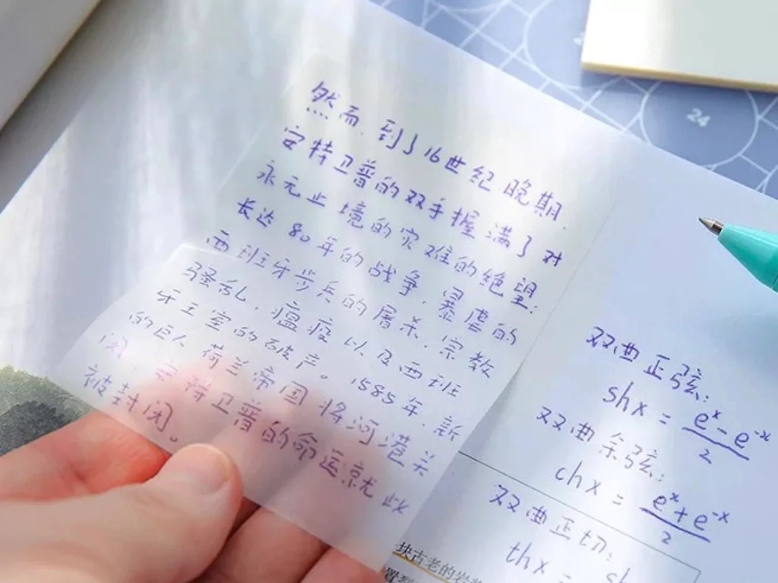 Transparent Plastic Clear Sticky Notes School Supplies - Etsy UK