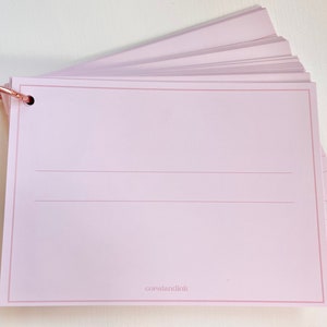 Pink Aesthetic Revision Index Cards | Study Flashcards Set | A6 ...