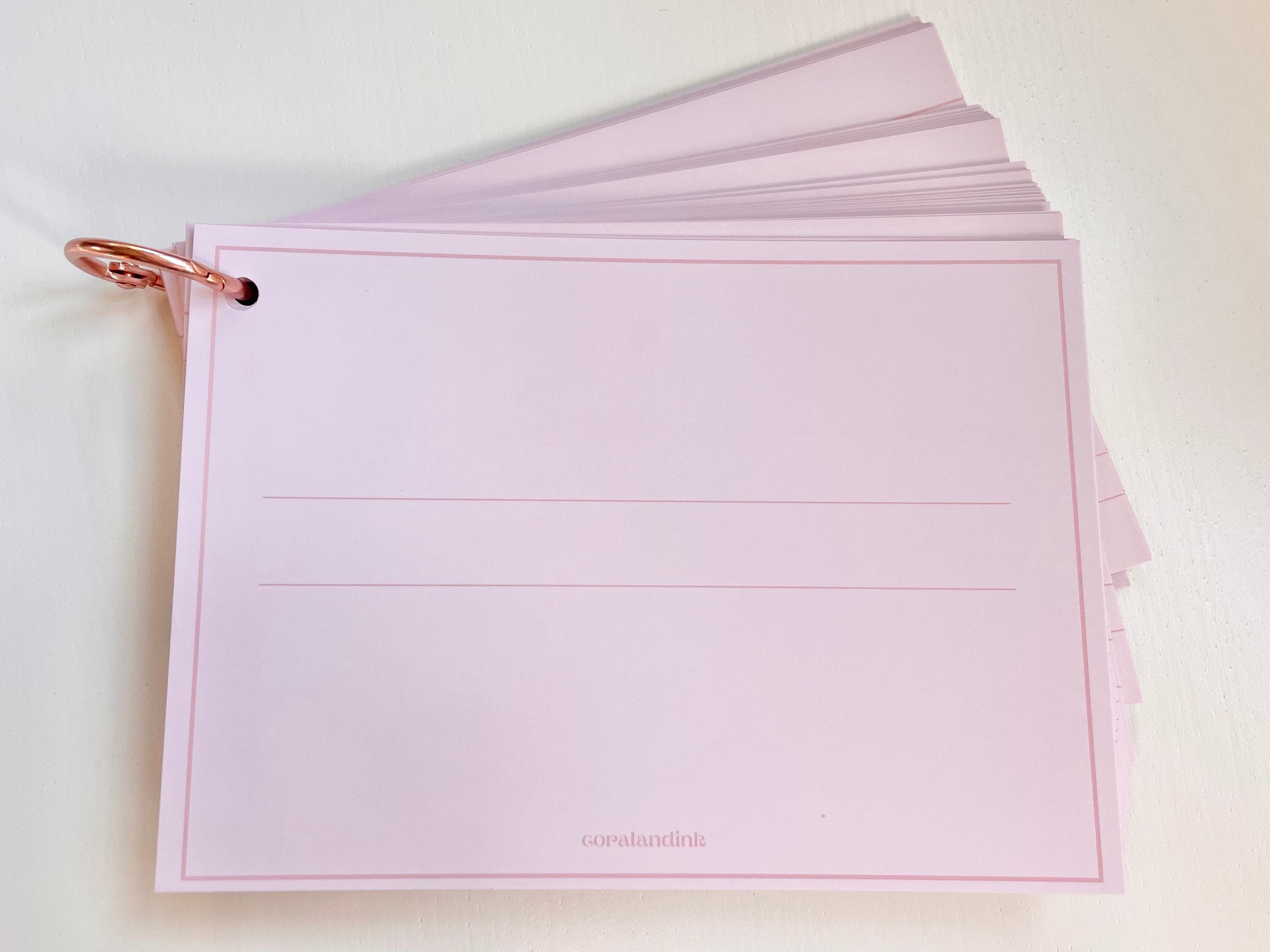 Pink Aesthetic Revision Index Cards Study Flashcards Set - Etsy UK