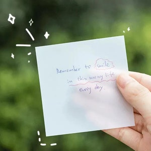 Transparent Plastic Clear Sticky Notes | School Supplies | Note Taking ...